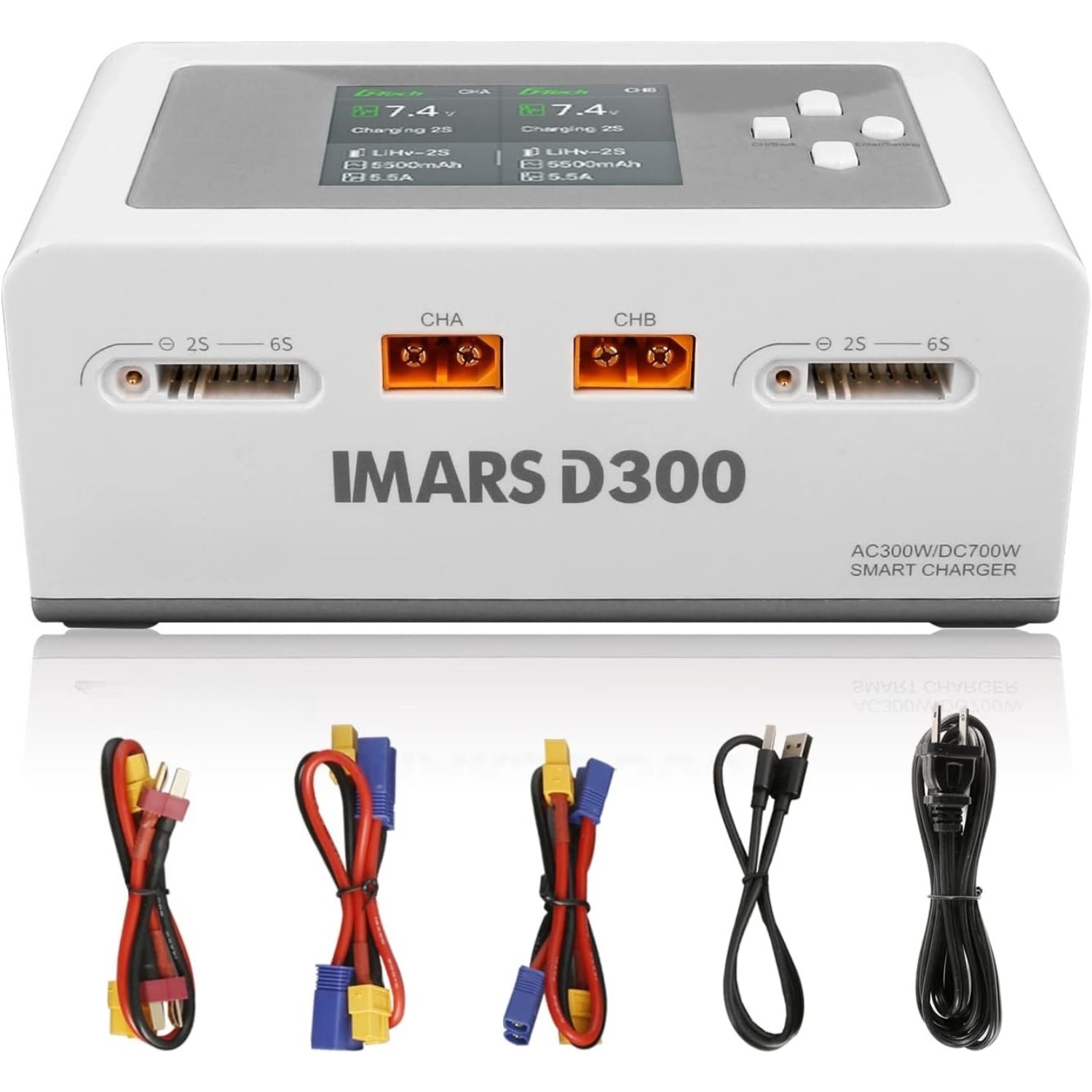 Lipo Battery Charger IMARS D300 Series Smart Dual Lipo Charger 16A AC ...
