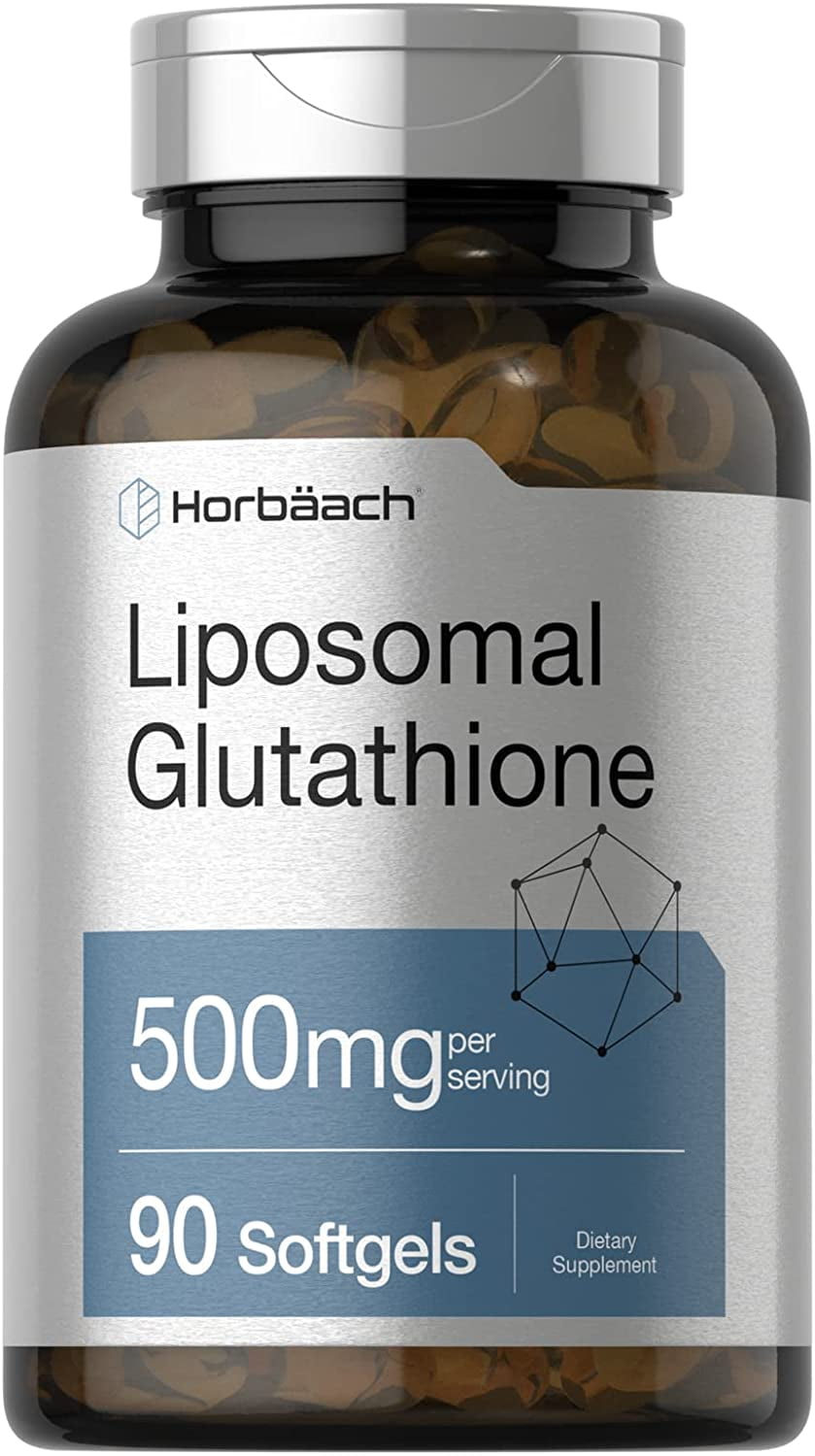 Horbaach Liposomal Glutathione 500mg Softgels - Antioxidant Supplement ...