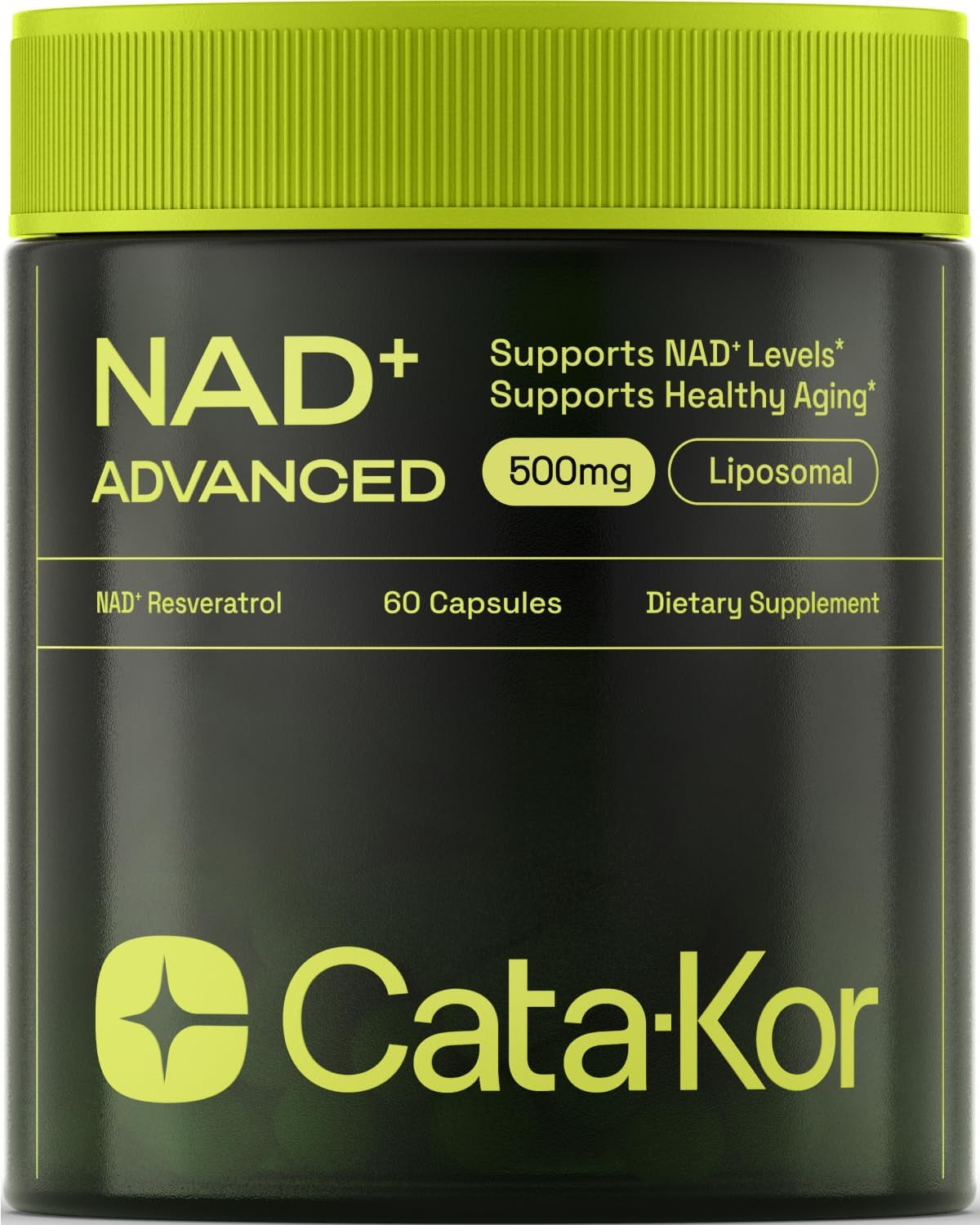 Liposomal NAD Supplement - 500mg High Resveratrol Support - 60 Caps - Walmart.com