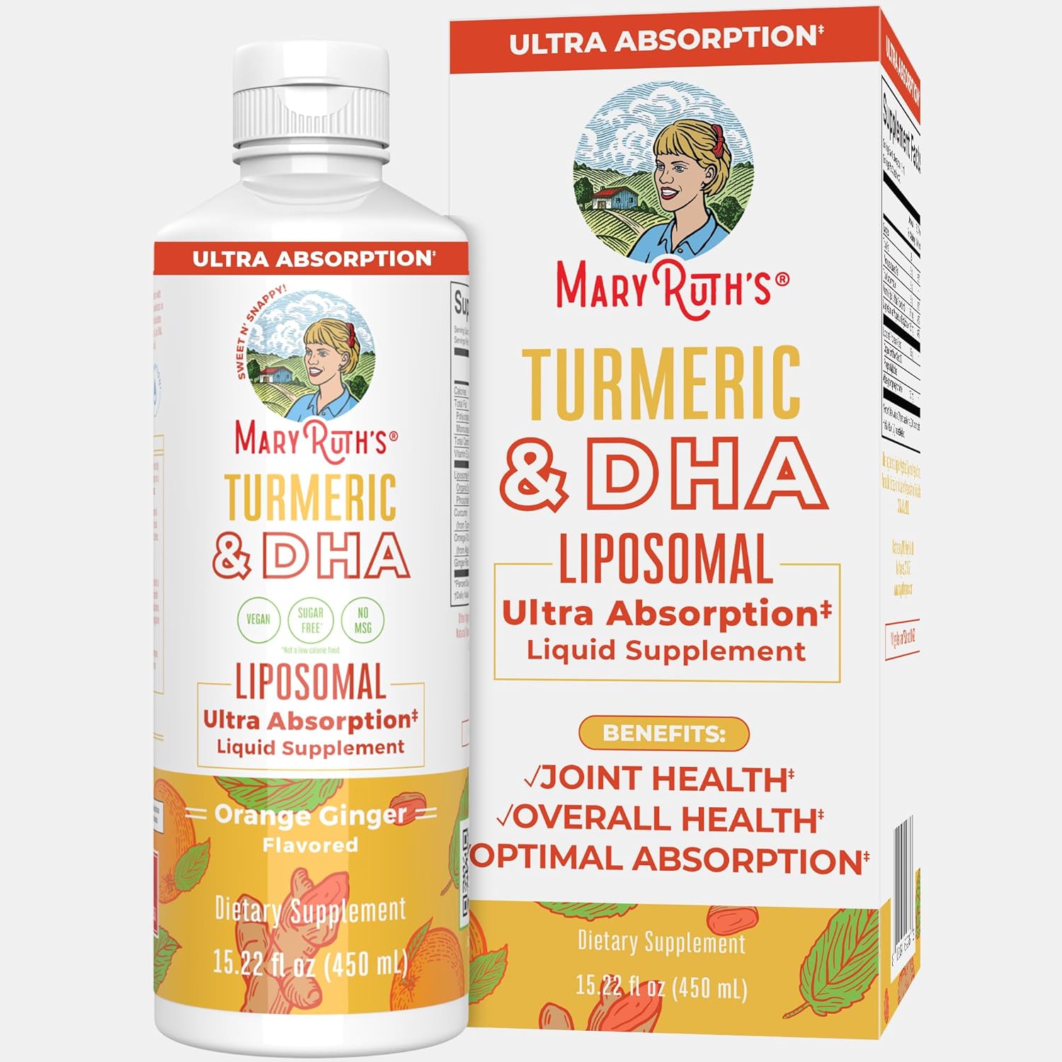 , Liposomal Turmeric & DHA, Curcumin, Ginger Root Oil, Algal DHA ...