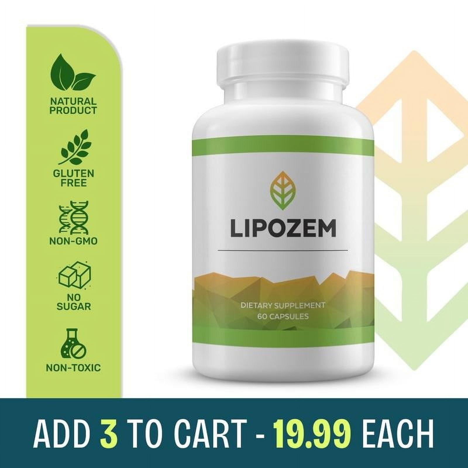 Lipozem- 2 Caps/Day - Advanced-BHB-Formula -60count - Walmart.com