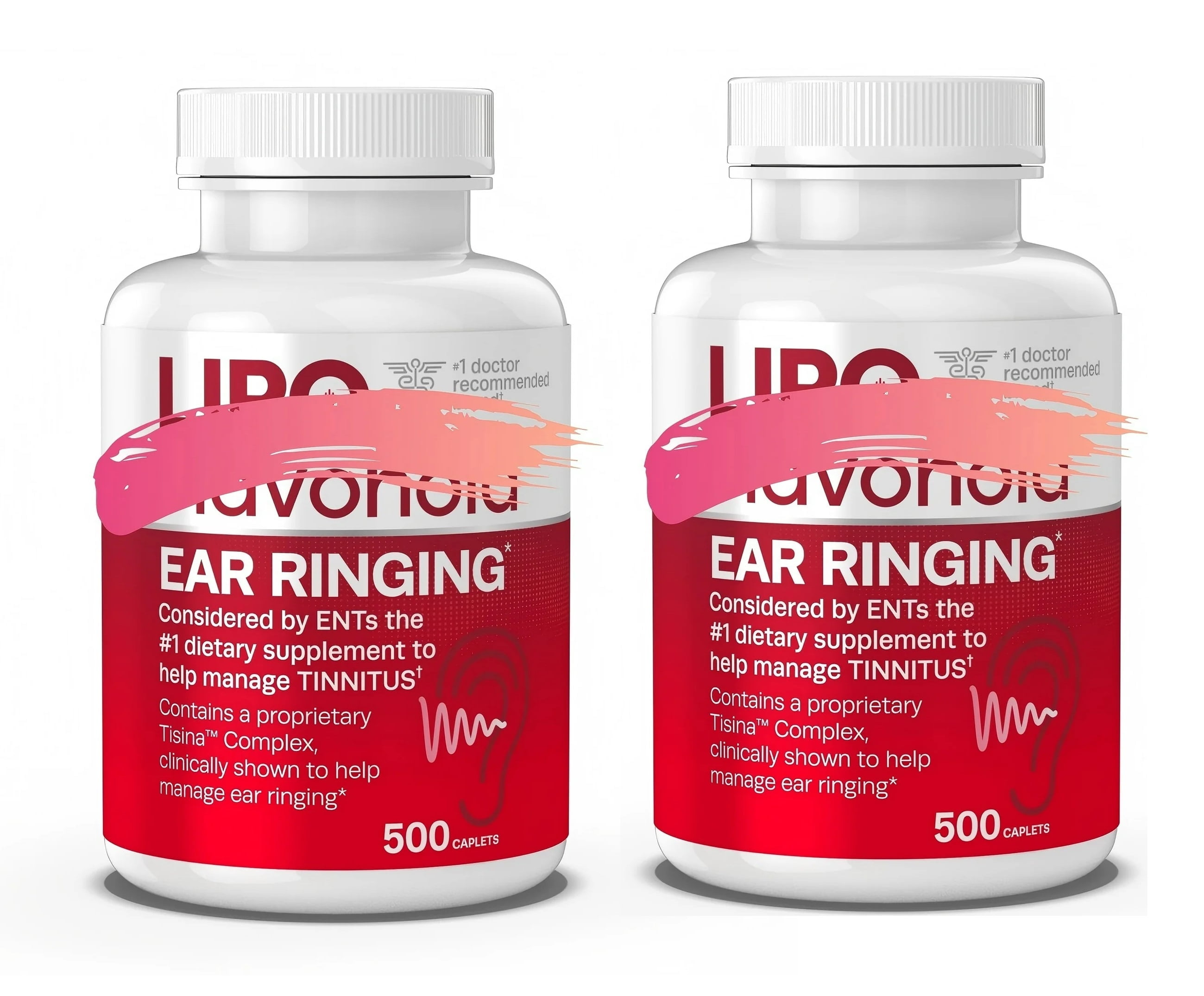 Lipp Flavooid Plus,Tinnitus Relief for Ringing Ears, 500 Count,PACK OF ...