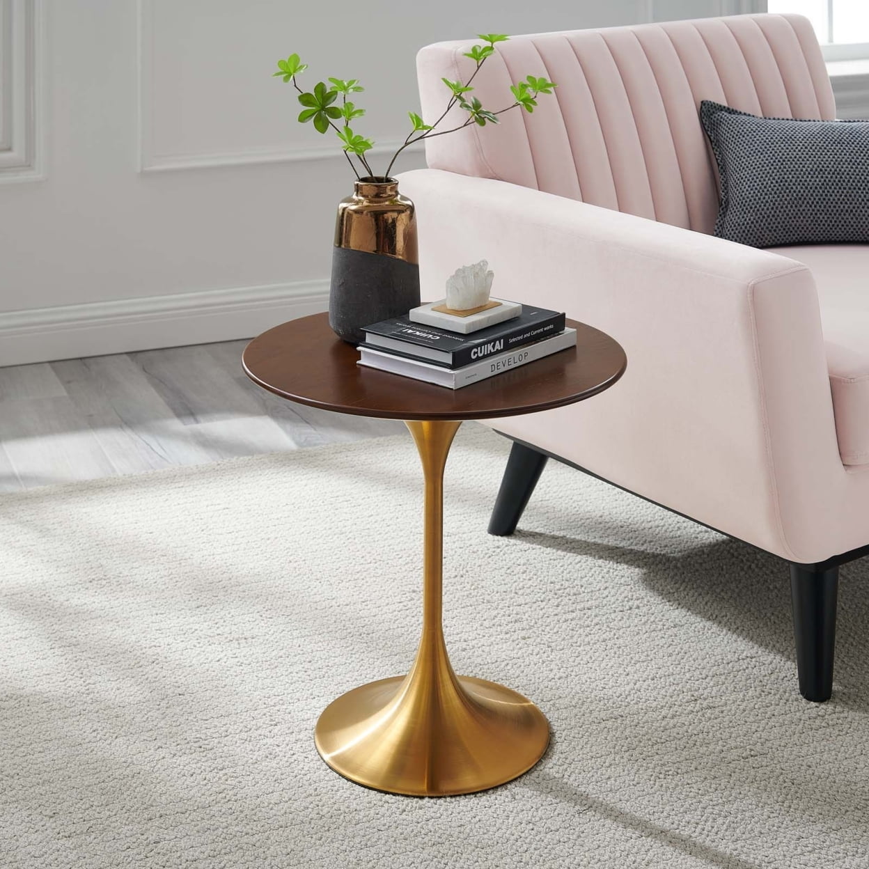 Lippa 20" Round Side Table-EEI-5684 - Walmart.com