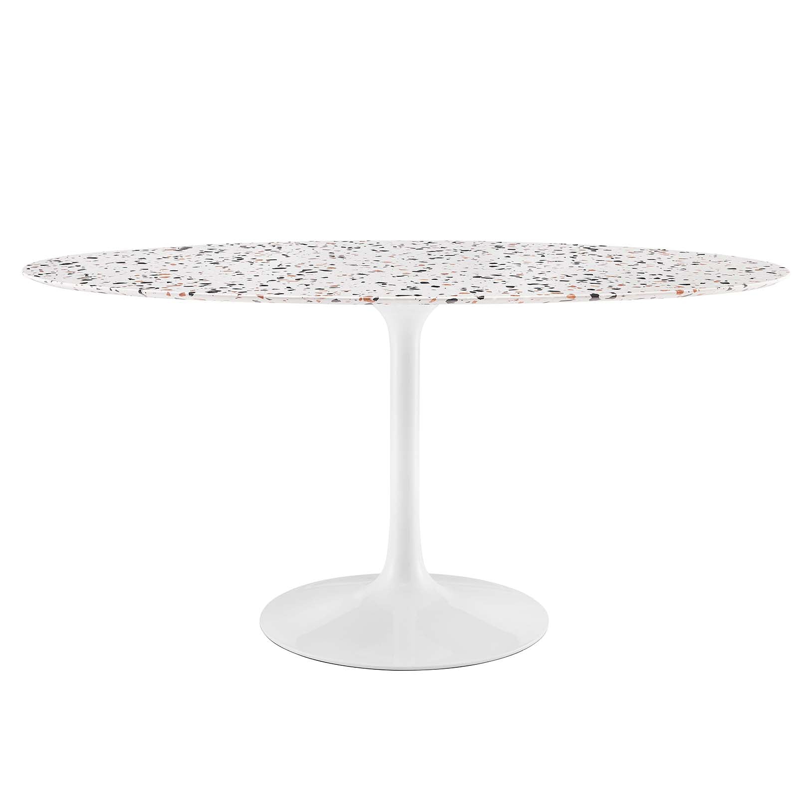 Lippa 60" Oval Terrazzo Dining Table - Walmart.com