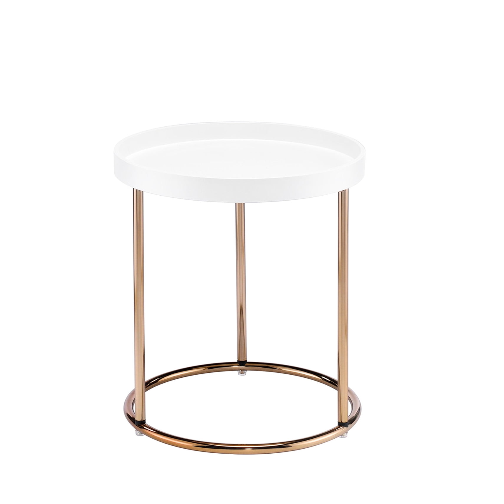 Lipped Edge Side Table | Ideal for Bedroom Use | Made of Metal and ...