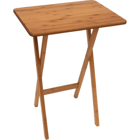 Lipper 803 Rectangular Bamboo Snack Table - Walmart.com