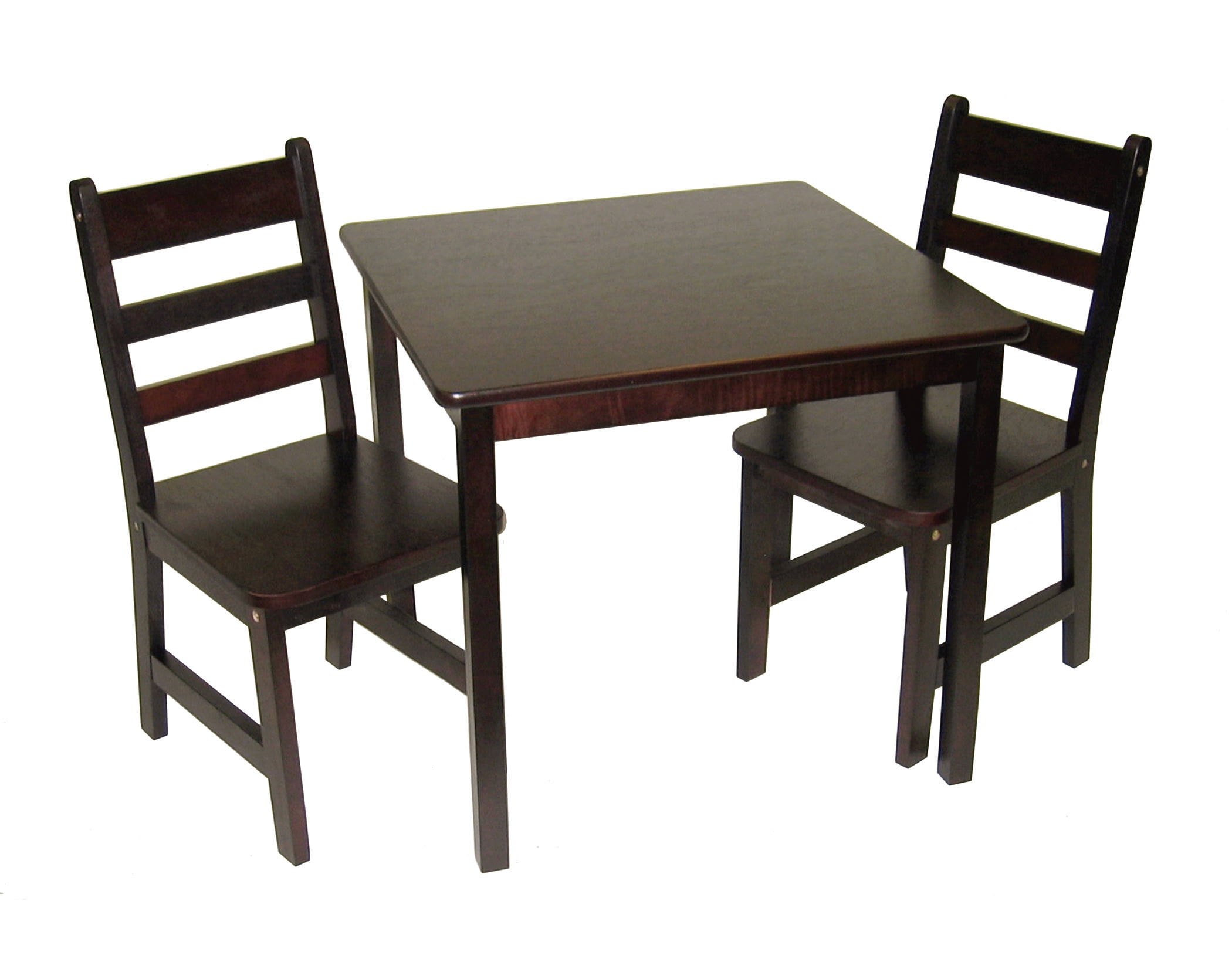 Lipper Child's Square Table & Chairs 3-Piece Set, Multiple Colors ...