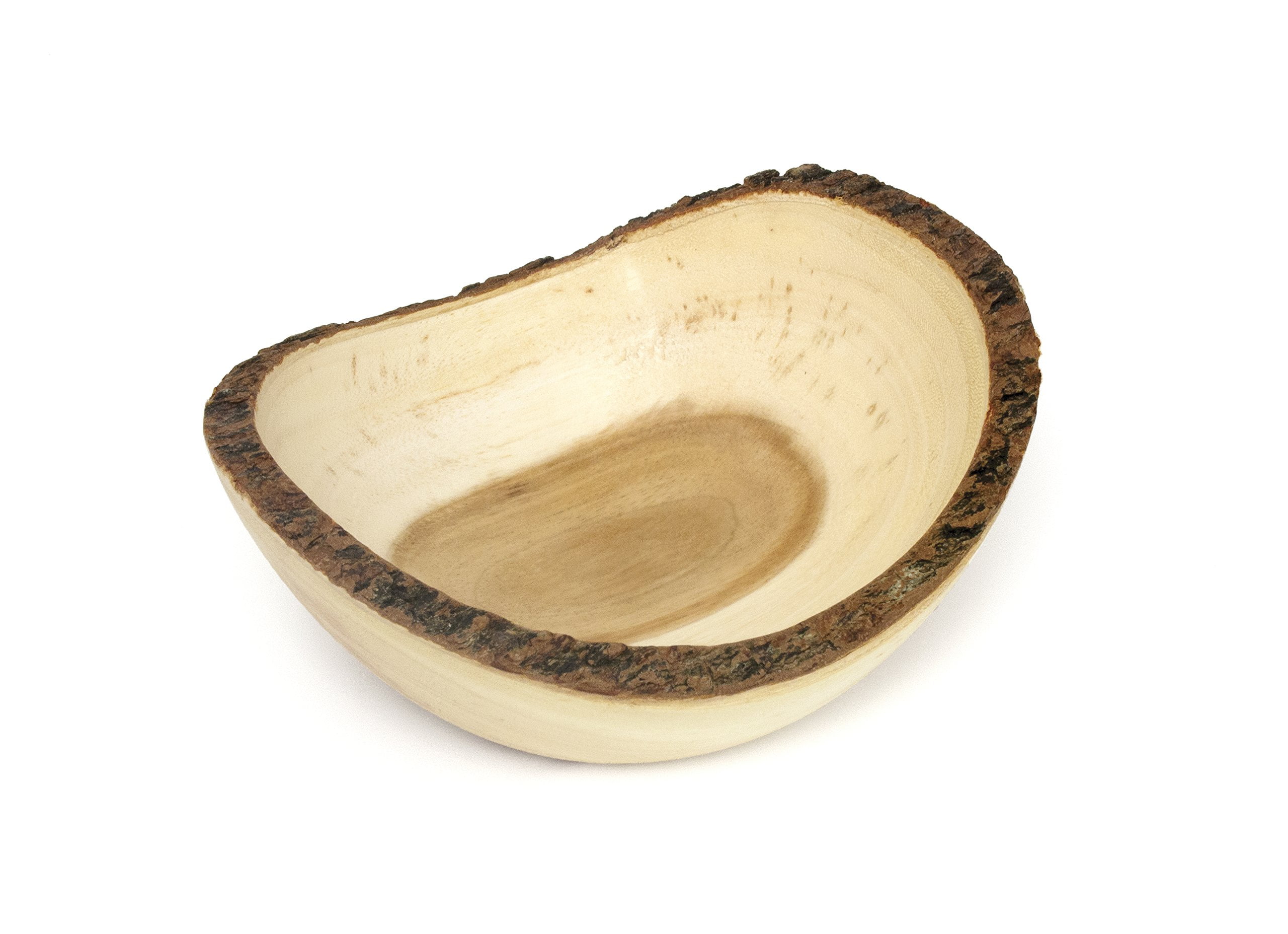 Lipper International 1054 Acacia Tree Bark Oval Bowl, 9.5" Diameter x 4 ...