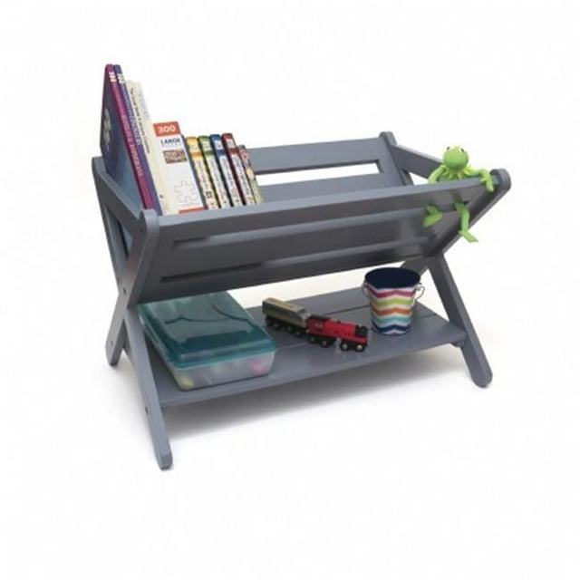 Lipper International 522G Kids' Book Caddy with Shelf, Gray - Walmart.com