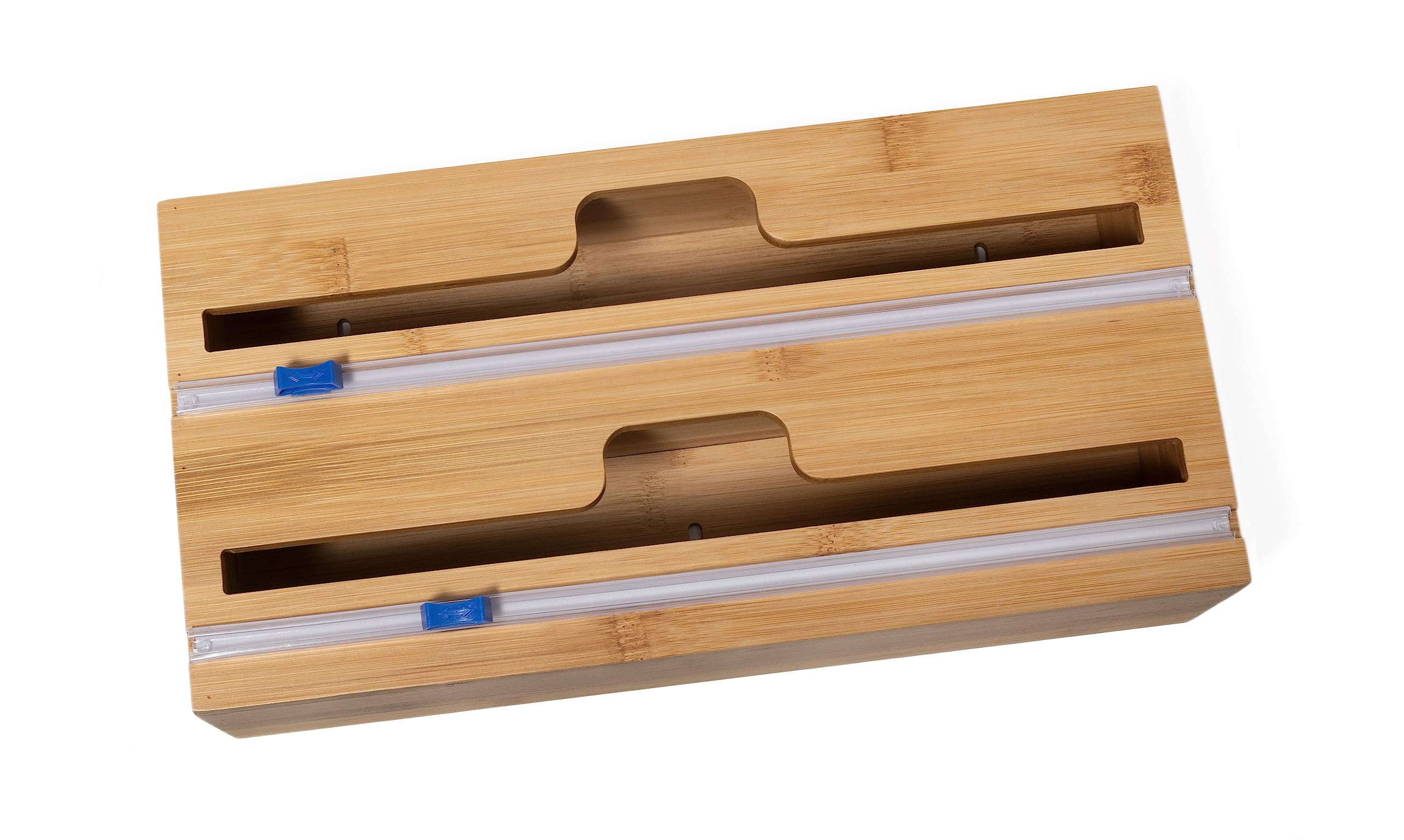 Lipper International Bamboo 2-In-1 Wrap Dispenser With Cutter - Walmart.com