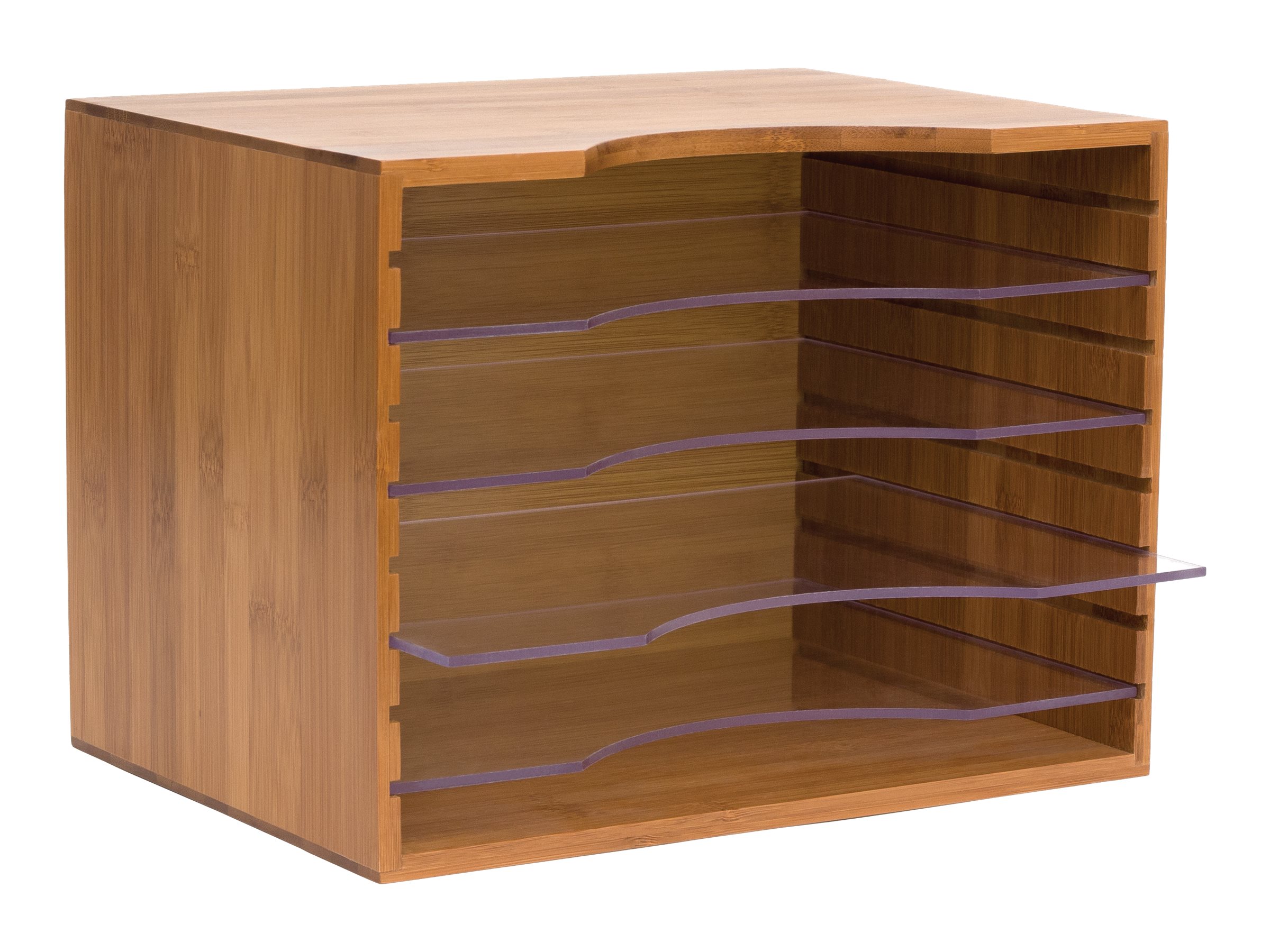Lipper International File Box with Acrylic Dividers, Bamboo - Walmart.com