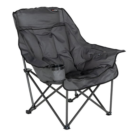 Lippert 2024043334 Big Bear Heated Camp Chair - Dark Gray - Walmart.com