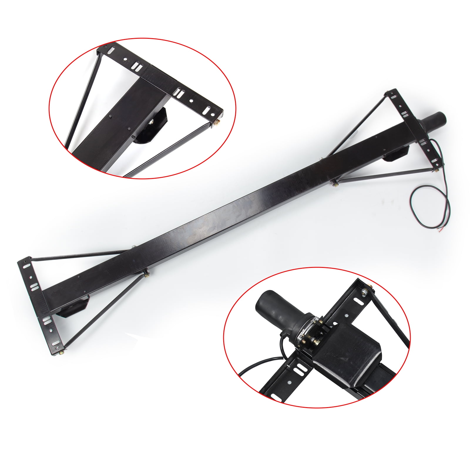 Lippert 298707 Rear Electric Stabilizer Jack with Black Exterior Switch ...