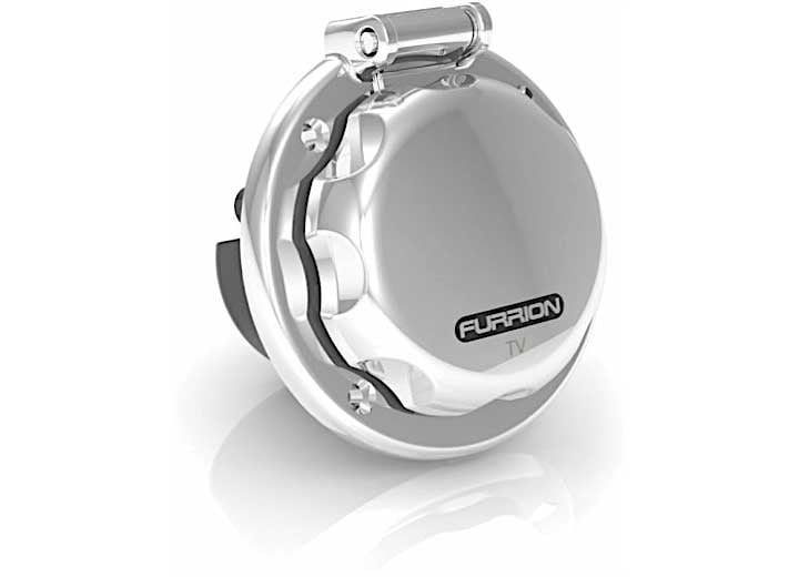 Lippert 382412 Satellite TV Marine Shore Data Inlet, Stainless Steel ...