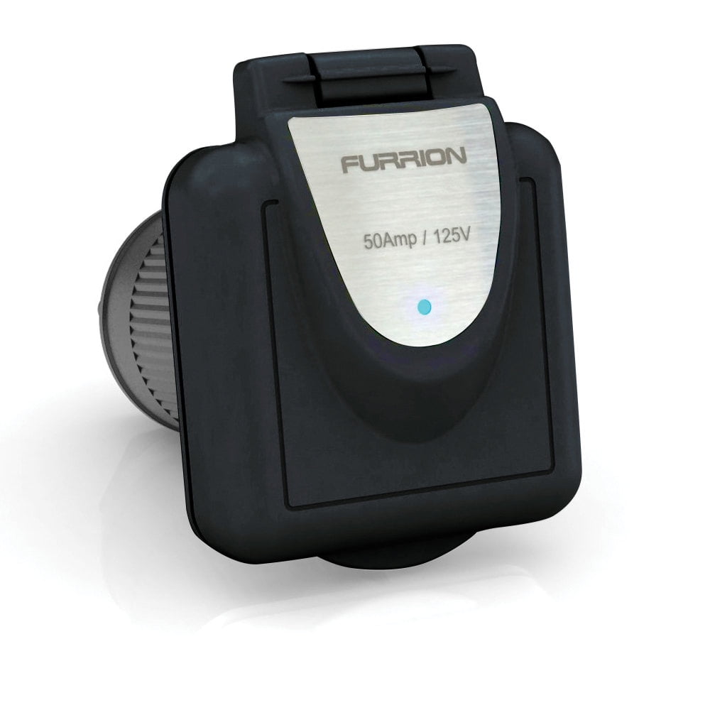Lippert 385702 Furrion 50 Amp Standard Square Inlet - Black - Walmart.com