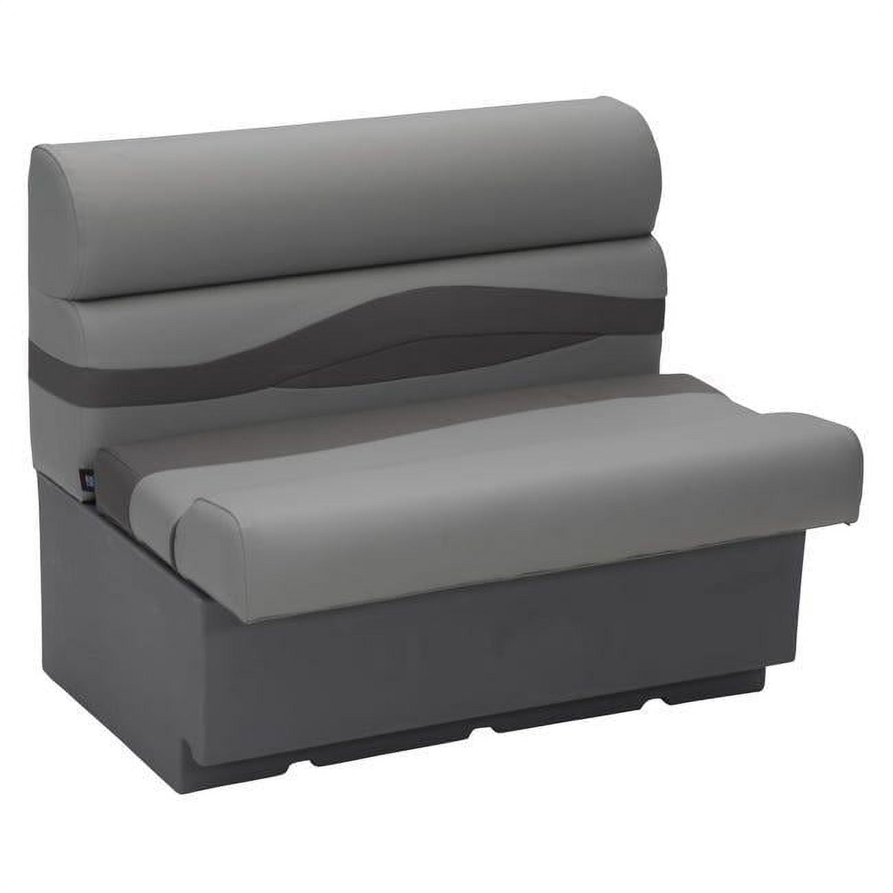 Lippert 803553 36 in. Pontoon Furn Bench Seat, Charcoal - Walmart.com