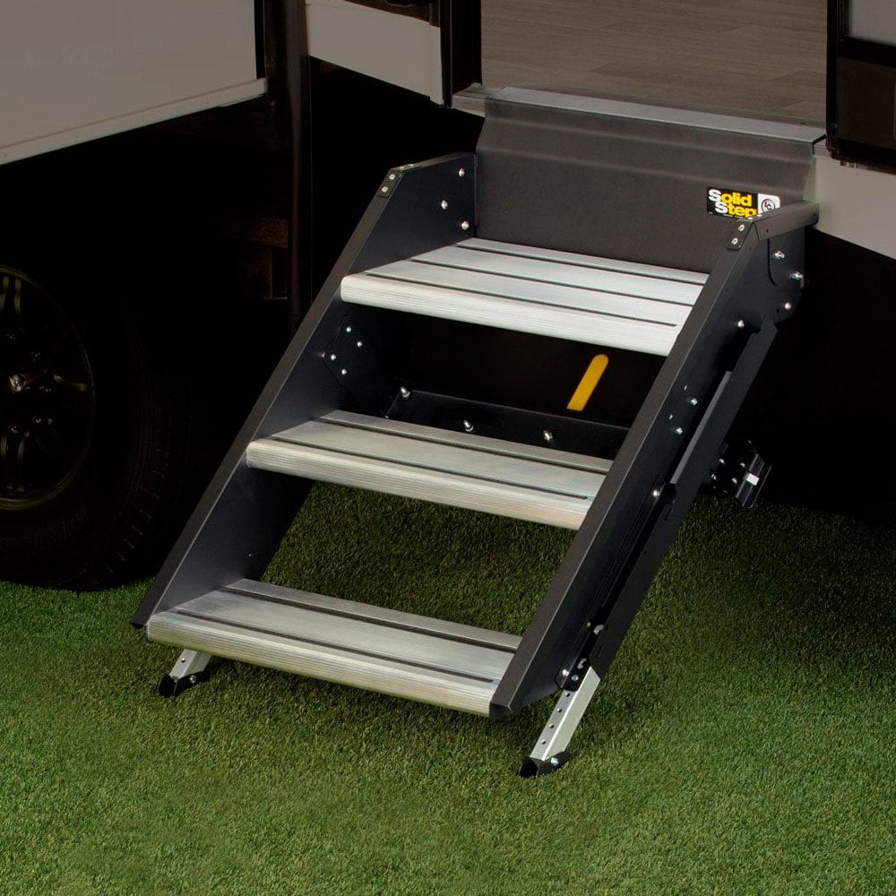 Lippert Components 678041 - SolidStep 28"W x 8"R Steel With Aluminum ...
