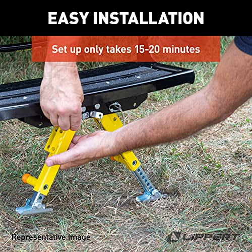 Lippert Solid Stance RV Step Stabilizer Kit for 5th Wheels, Travel ...