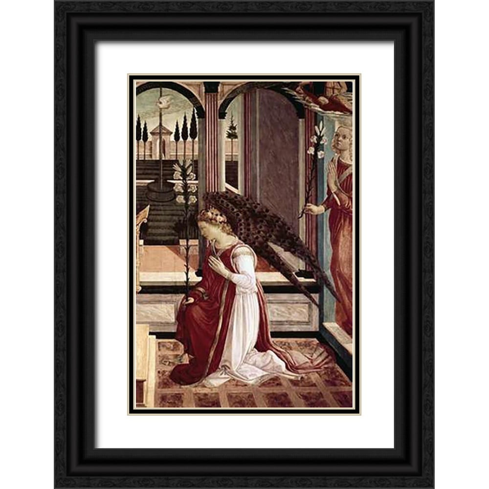 Lippi, Filippo 11x14 Black Ornate Wood Framed with Double Matting ...