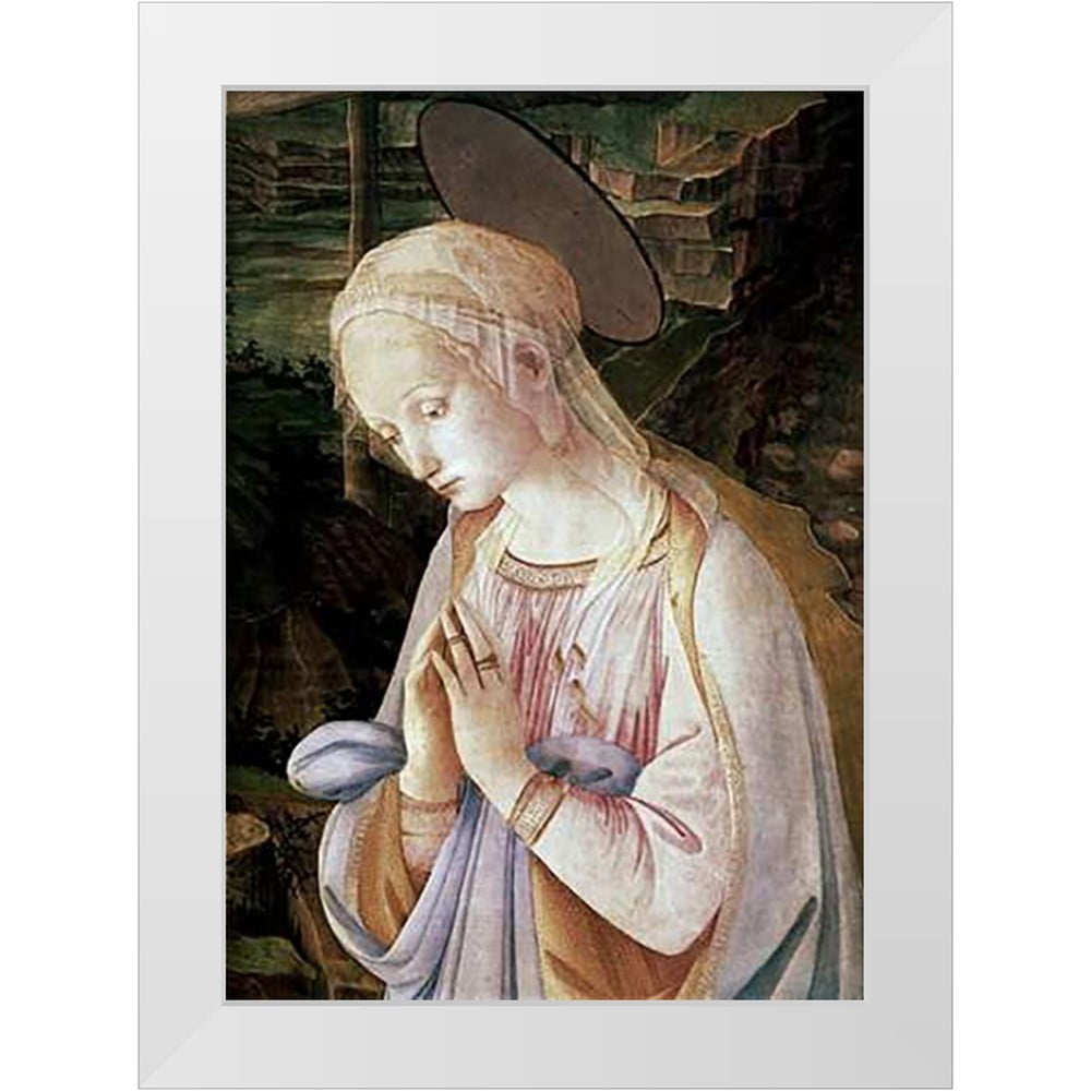 Lippi, Filippo 14x18 White Modern Wood Framed Museum Art Print Titled ...
