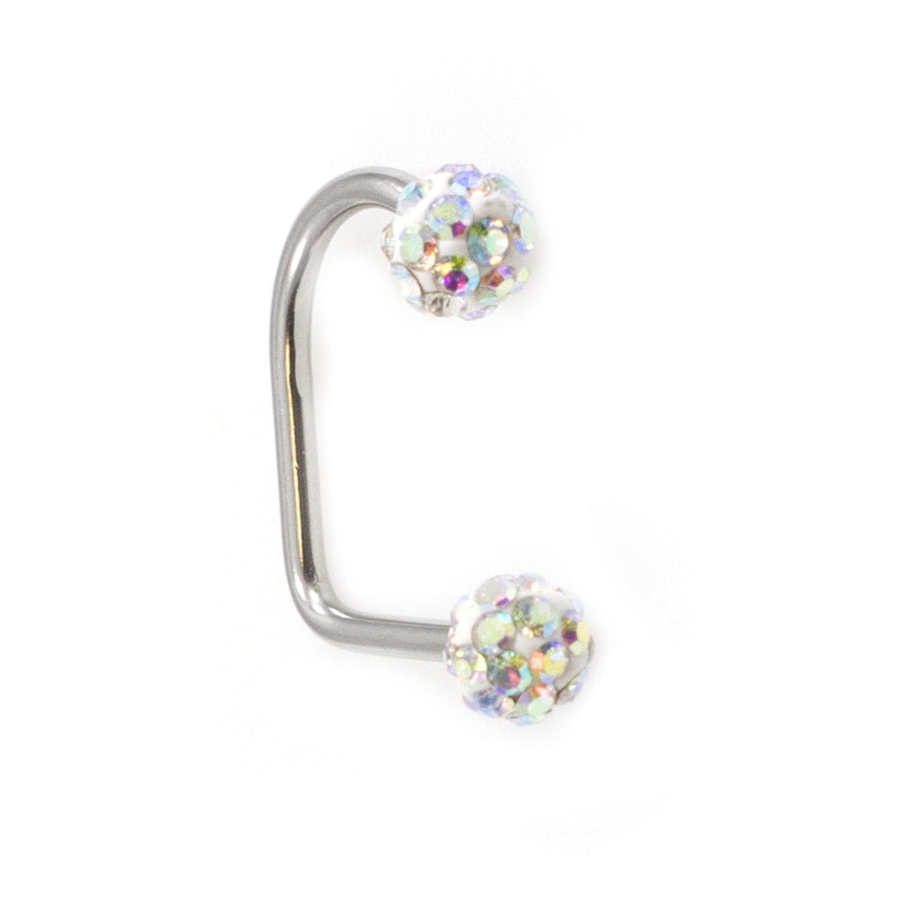 Lippy Loop Surgical Steel Lip Ring with Ferido Ball 16G - Walmart.com