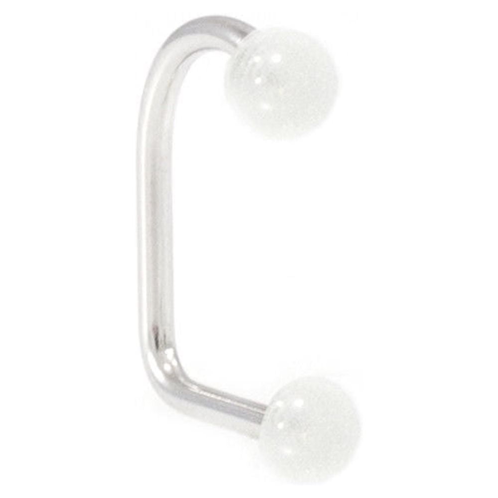Lippy Loop Surgical Steel Lip Ring with Glow in Dark Ball 16G - Walmart.com