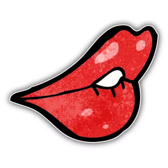 Lips Cartoon Car Sticker Phone Decal Water Bottle Stickers Car Decals ...