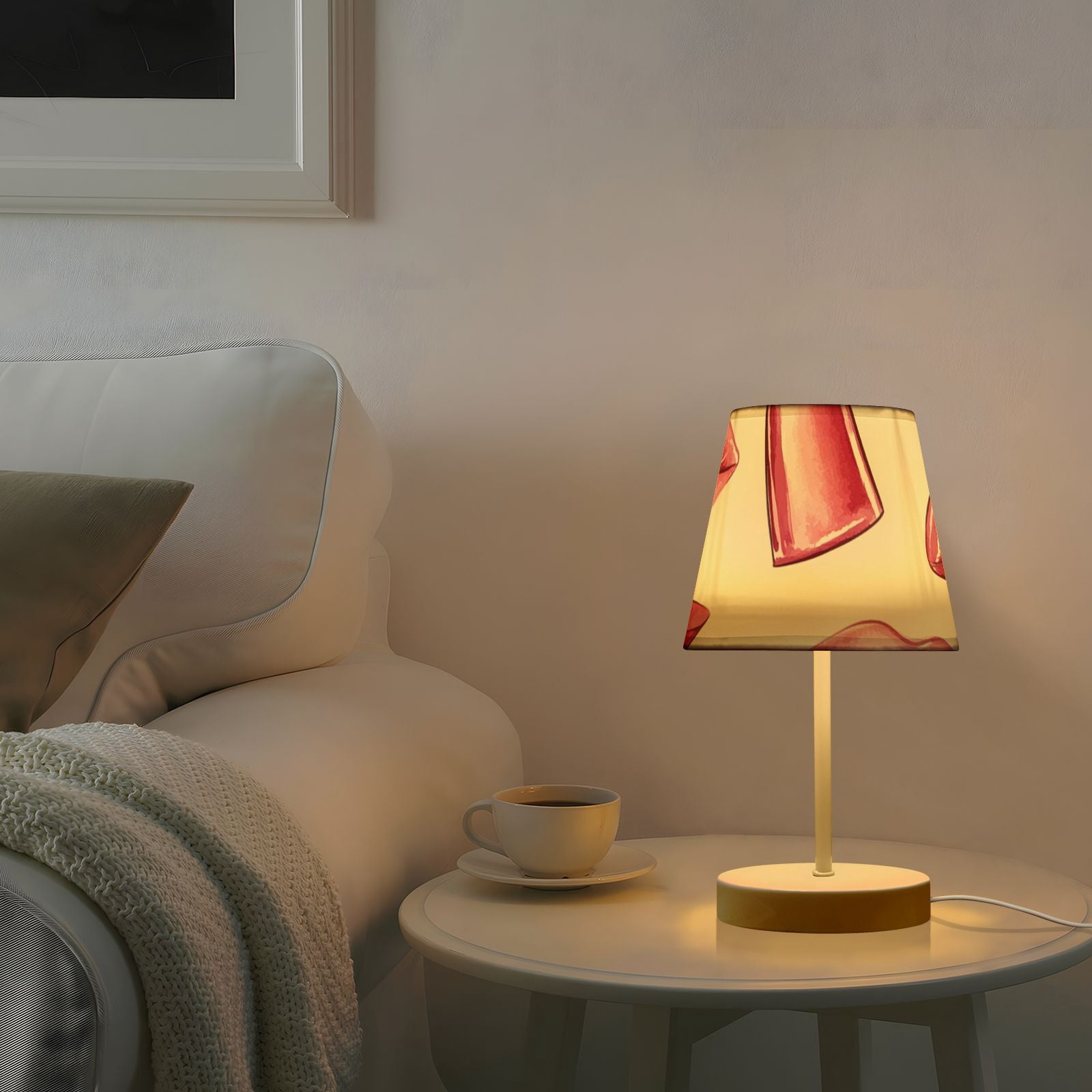 Lips Desk Lamp 3 Color Modes LED Table Lamp Nightstand Reading Light ...