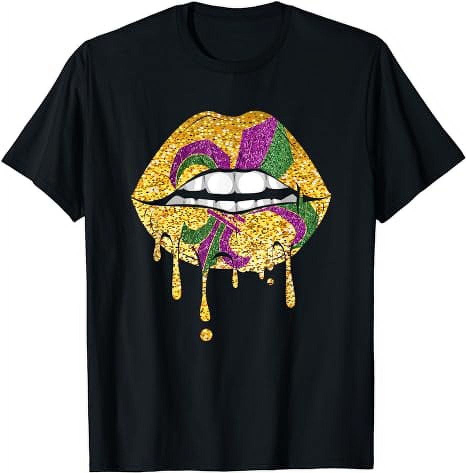 Lips Party Masquerade Costume Party Mardi Gras T-Shirt - Walmart.com