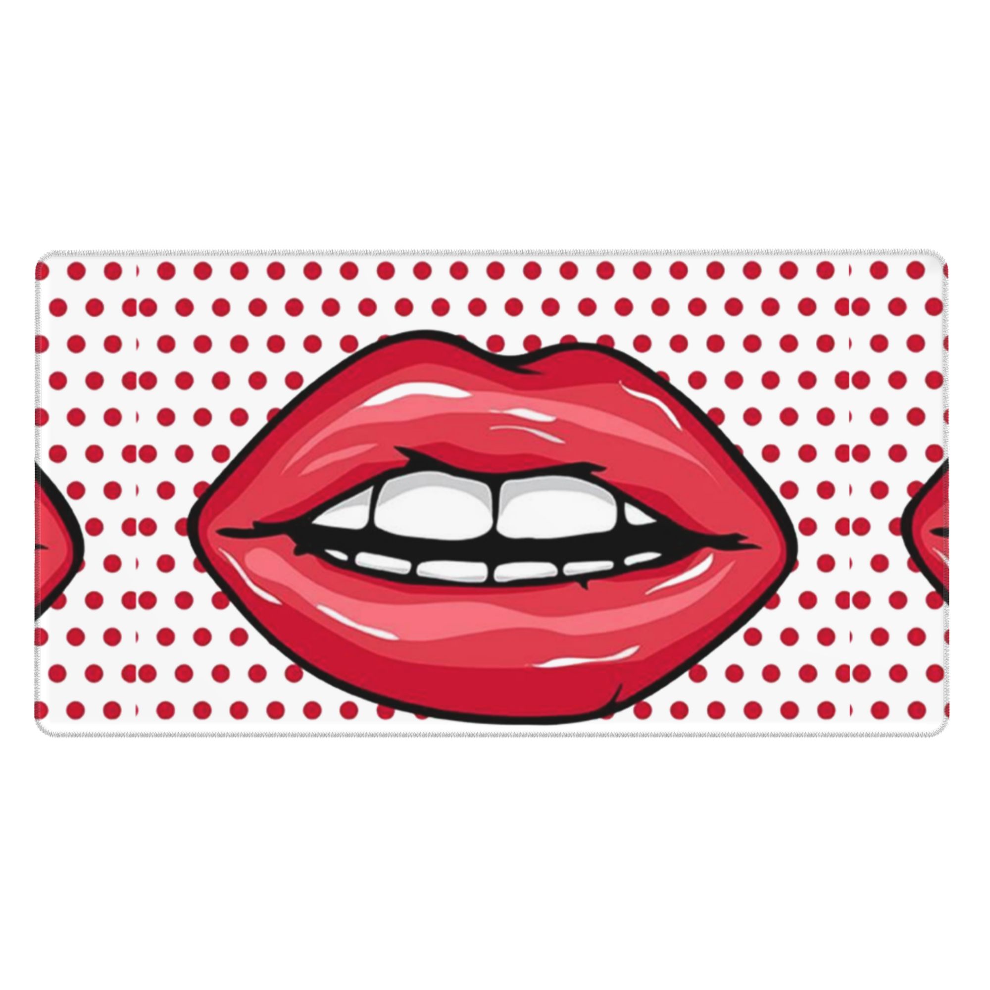 Lips Teeth Dot Large Gaming Mouse Pad, Large Keyboard Pad,Desk Pad ...