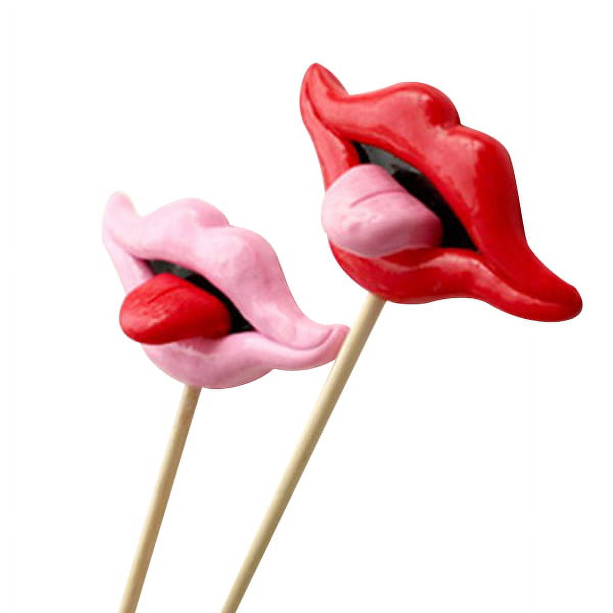 Lips on A Stick Photo Booth Posing Props Birthday Cake Cupcake Toppers ...