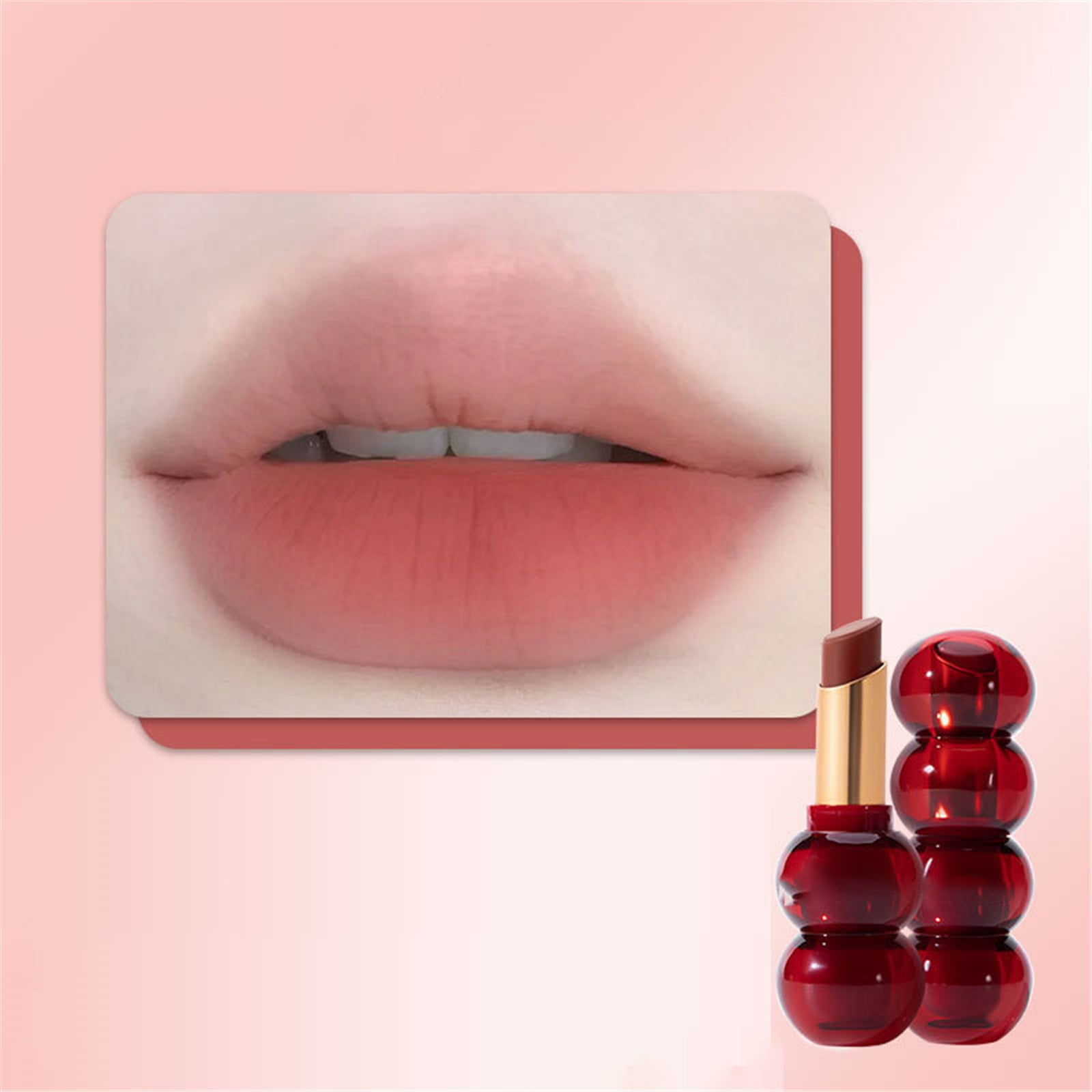 Lipstick Bingtanghulu Velvet Lipstick Low Saturation Mist Rose Lip ...