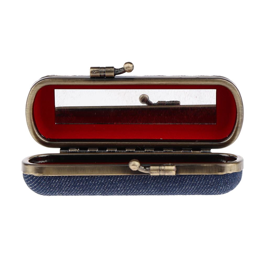 Lipstick Case Holder With Mirror, 1pc Lip Holder Box Organizer Bag ...