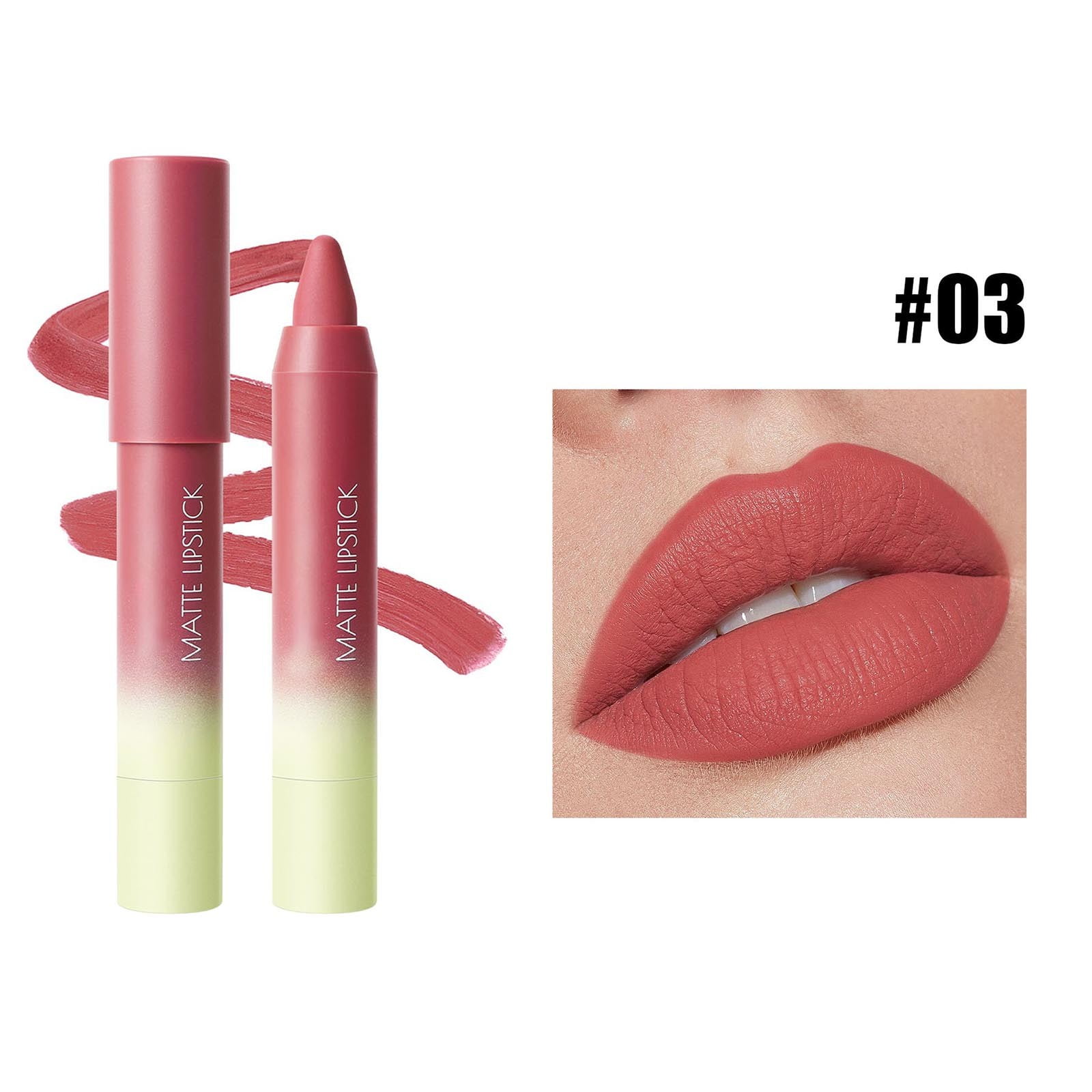 Lipstick Crayon Moisturizing Lipstick Long Lasting Waterproof Lip ...