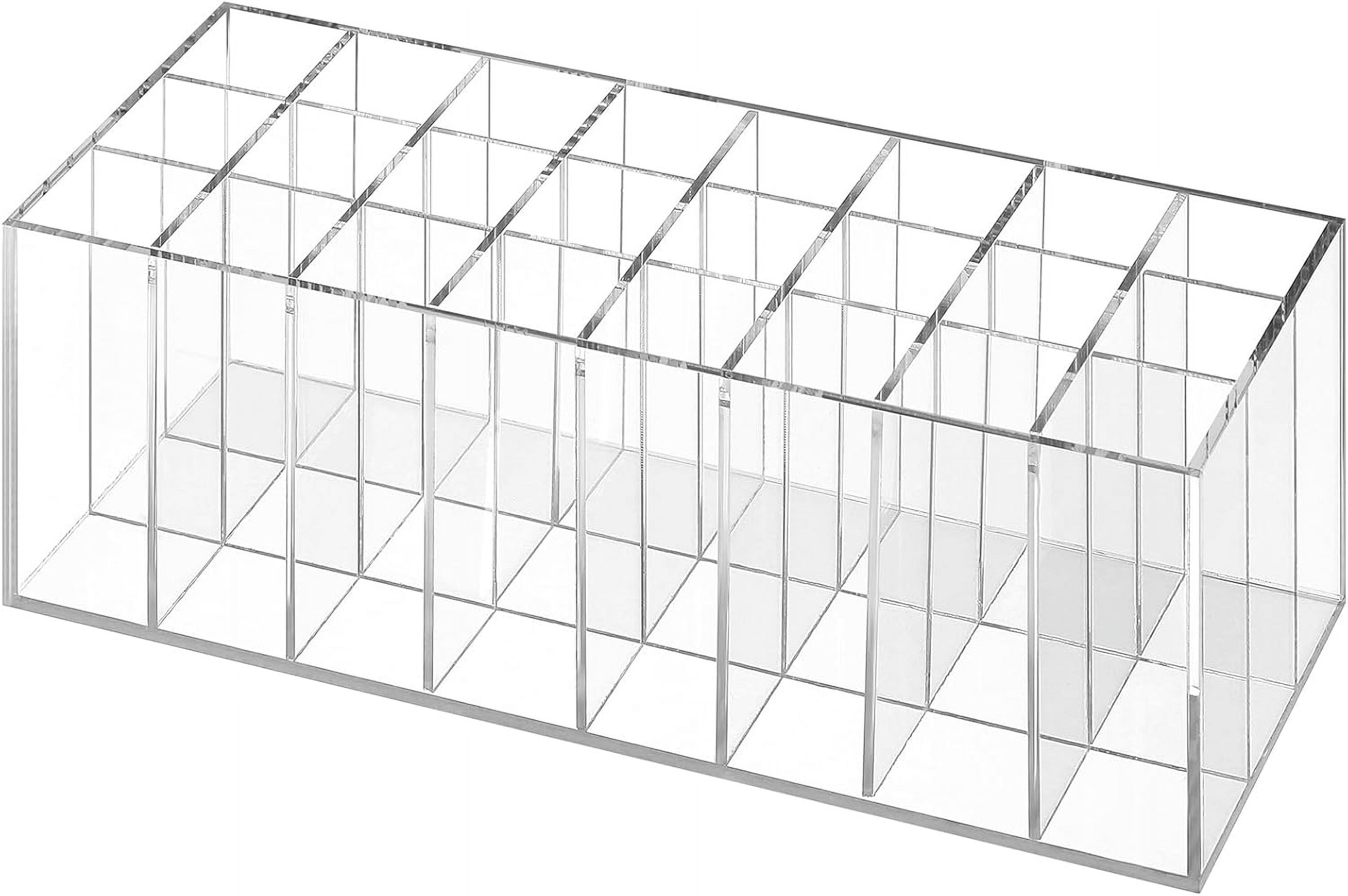 Lipstick Display Rack: 24 Compartment Acrylic Gloss Organizer Lipstick ...