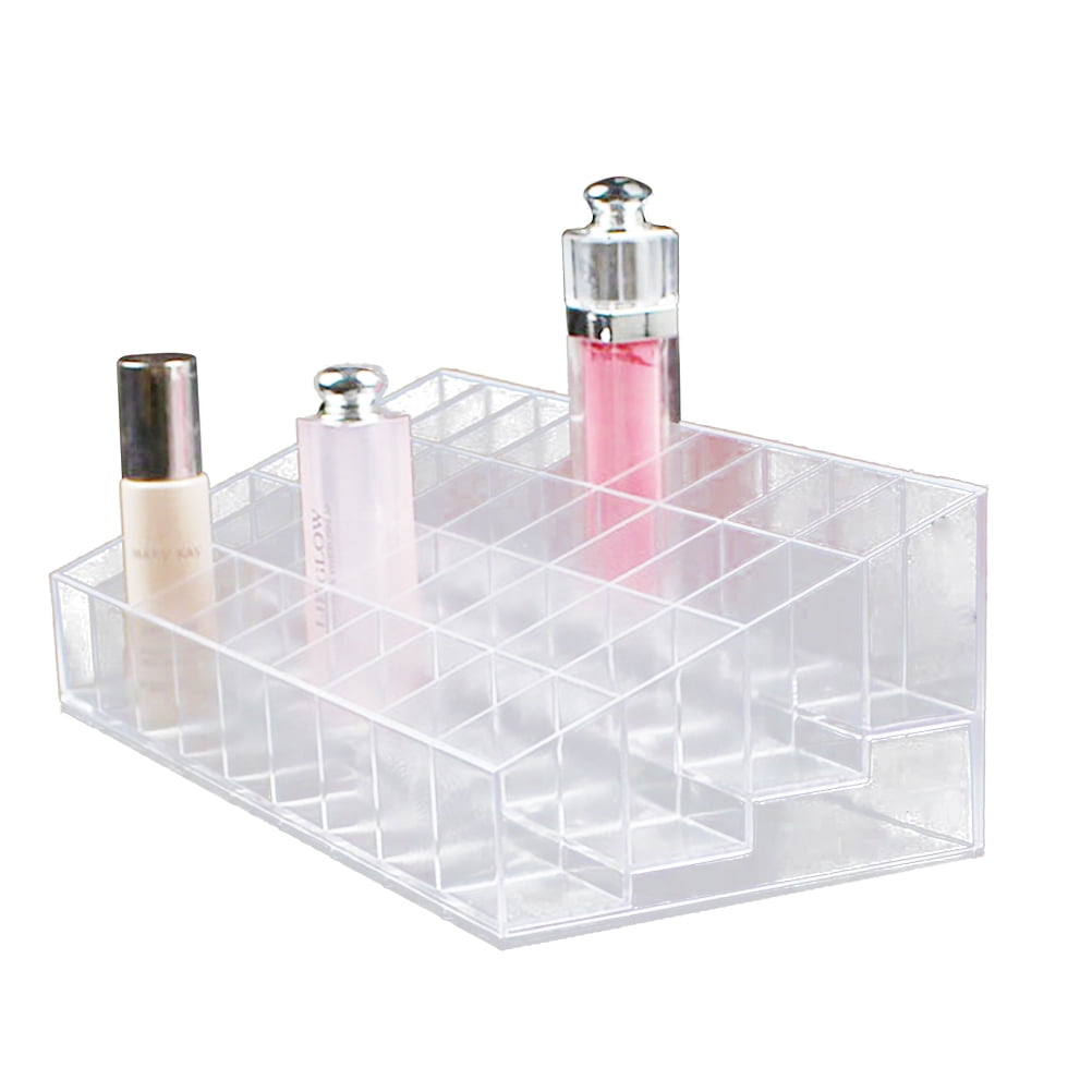 Lipstick Holder 40 Spaces Clear Lipstick Organizer Display Stand Makeup ...