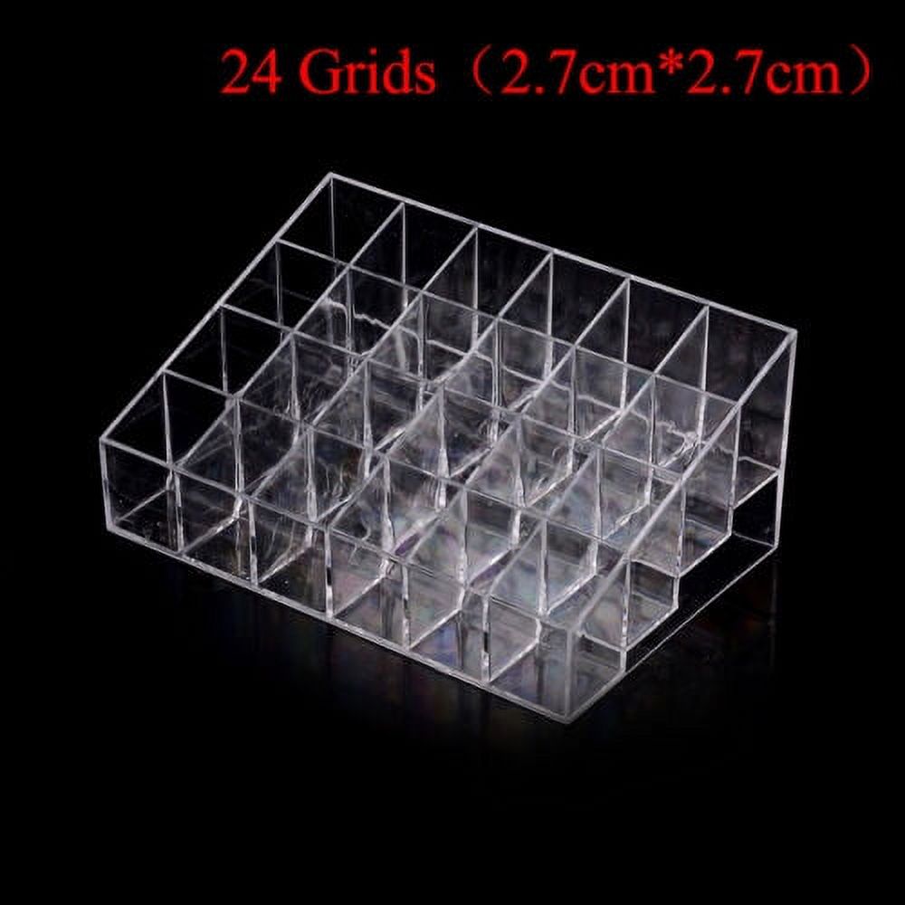 Lipstick Holder Display Stand Cosmetic Organizer Makeup Case Acrylic 24 ...