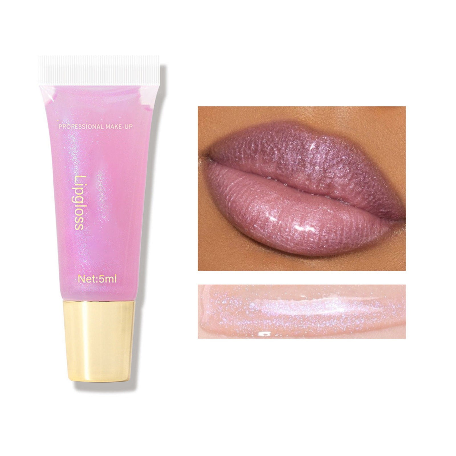 Lipstick Hydrating Texture Hose Rainbow Lip Color Glaze Plumper Gloss