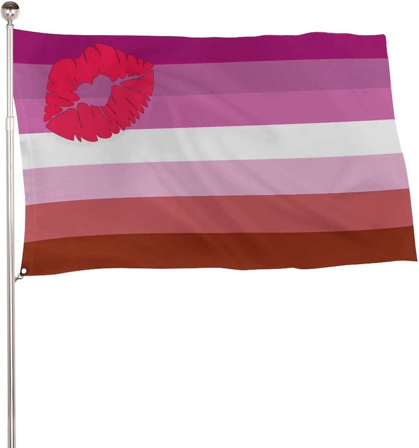 Lipstick Lesbian Proud Flag Printed Flag with 2 Brass Grommets Banner ...
