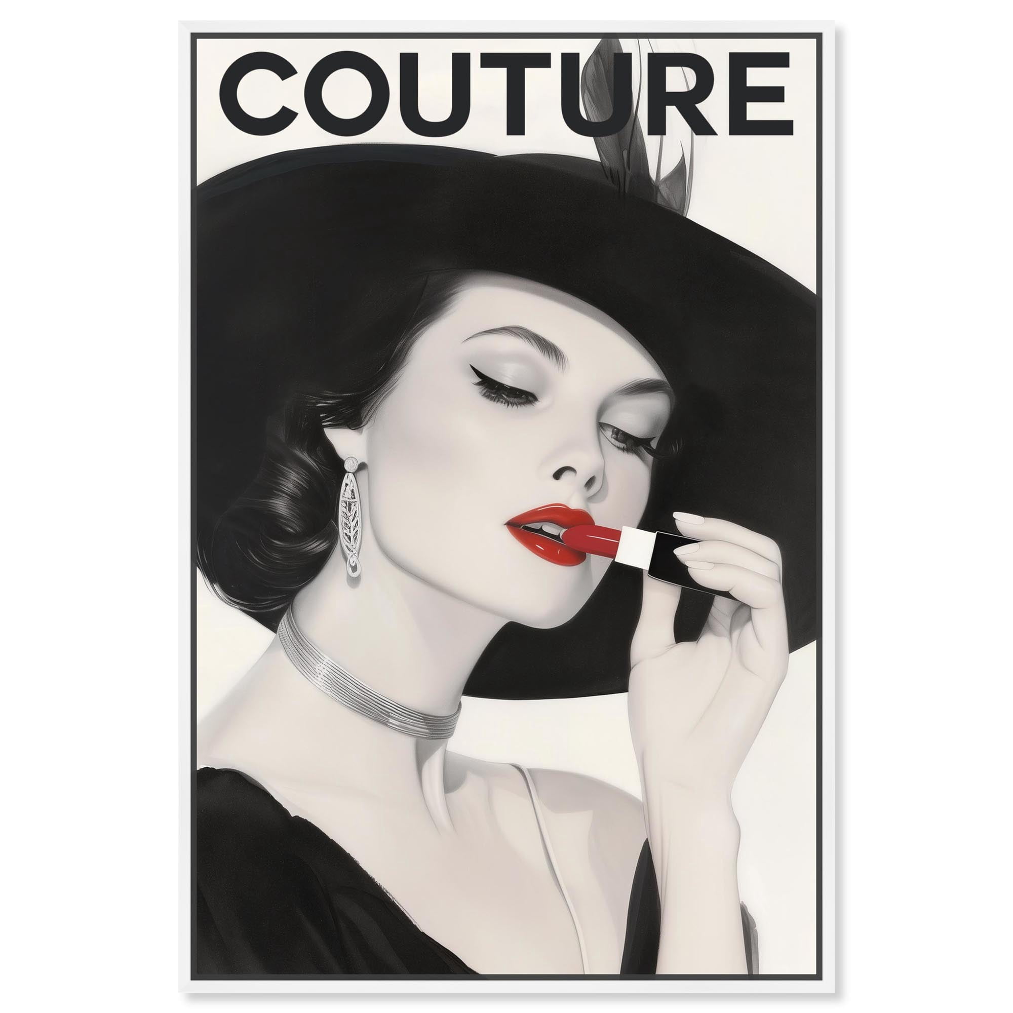 Lipstick Magazine Cover Canvas Fashion and Glam Art by Art Remedy ...