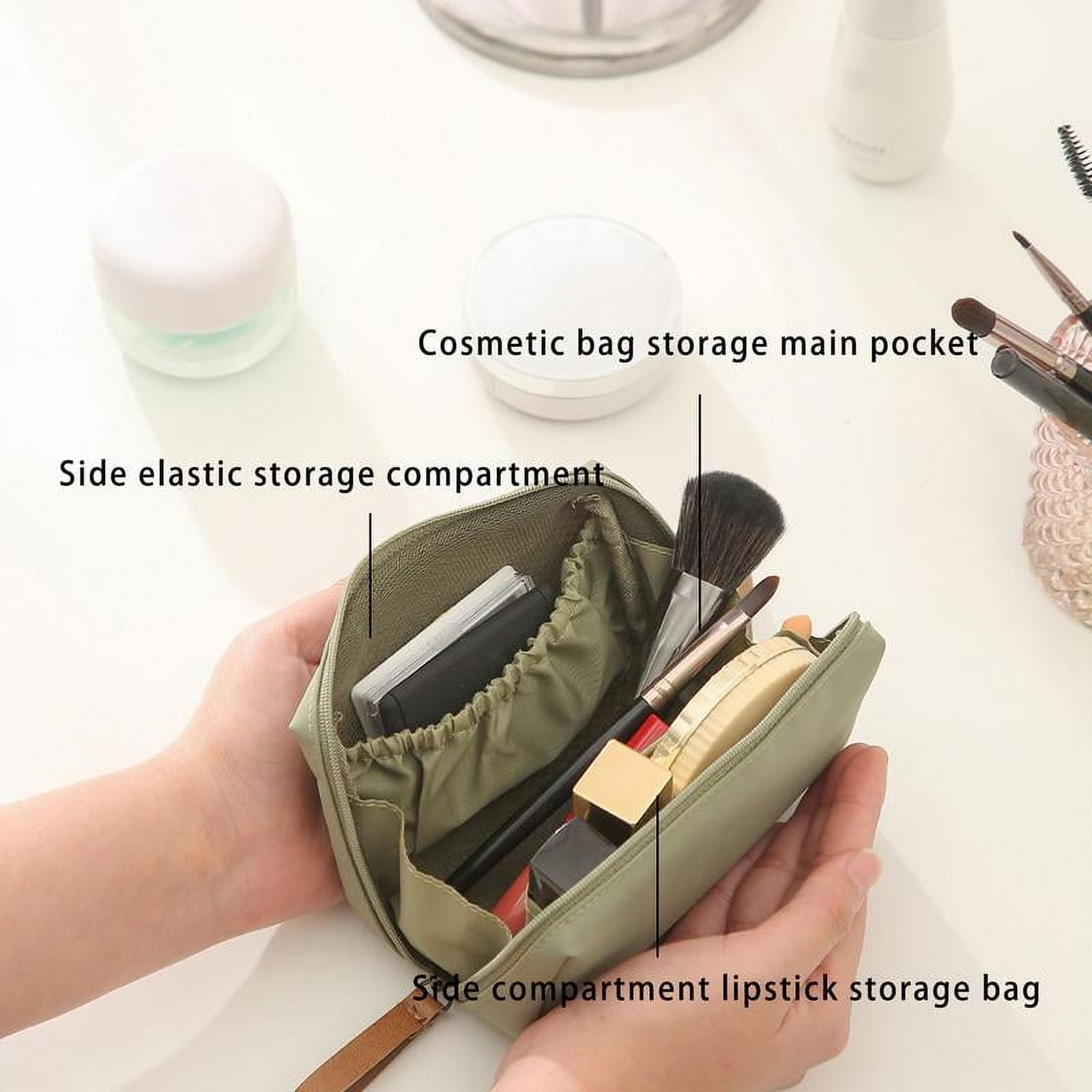 Lipstick Makeup Bag, Mini Small, Compartmentalized, Portable, Women's ...