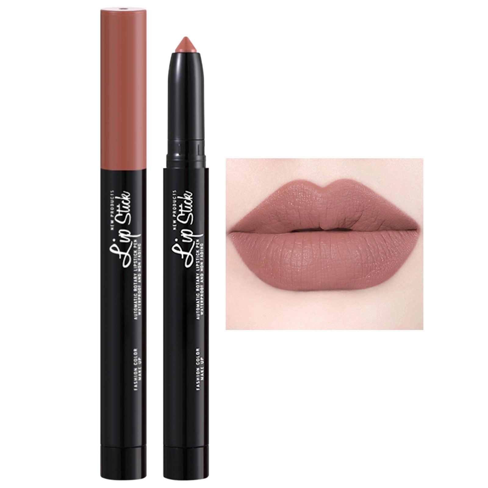Lipstick Pen Velvet Female Lipstick Pen Paste Rose With Pencil Labial ...