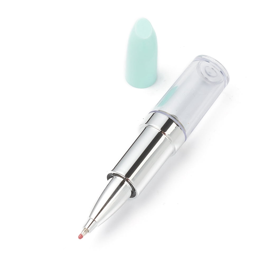 Lipstick Shape Empty Tube Black Ink Ballpoint Pens for DIY Glitter ...