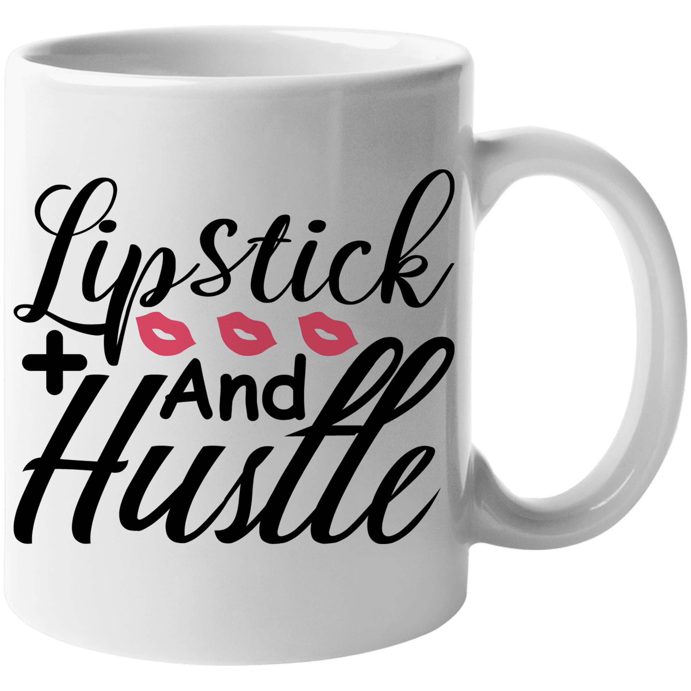 Lipstick and Hustle with Lips Design - Beauty Themed Merch for Makeup ...