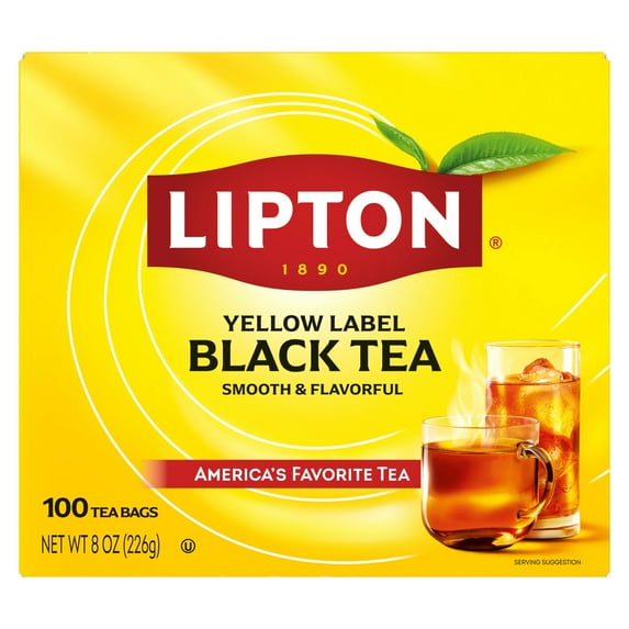 Lipton Black Tea Bags, 100 Count - Walmart.com
