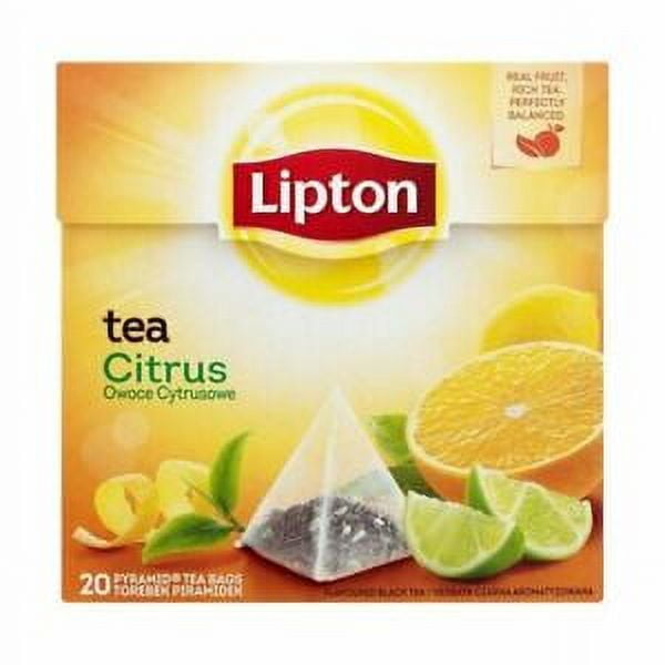 Lipton Black Tea: Citrus Fruit tea -1 box/ 20 tea bags - Walmart.com