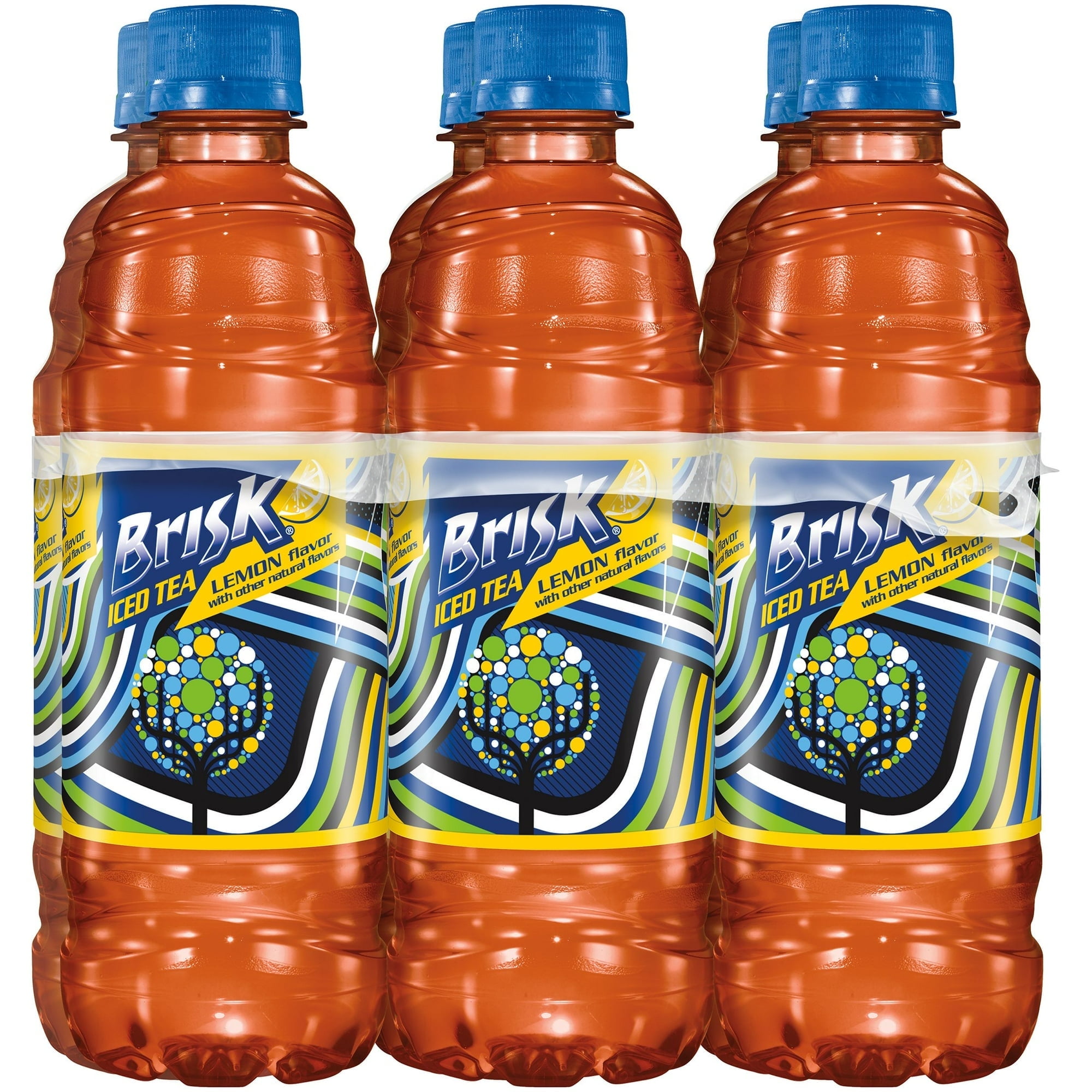 Lipton Brisk Iced Tea, Lemon, 16.9 Fl Oz, 6 Count - Walmart.com