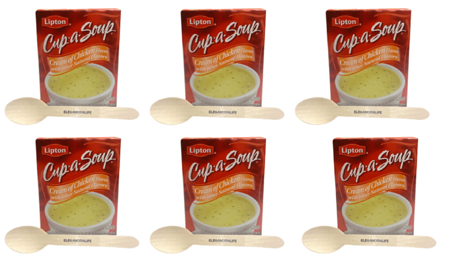 Lipton Cup-a-Soup Instant Soup Cream of chicken all Natural Flavors ...