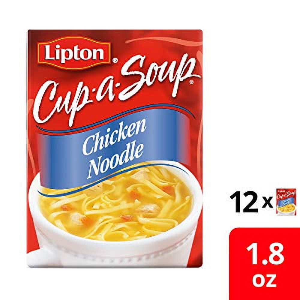 Lipton Cup-a-Soup Instant Soup For a Warm Cup of Soup Chicken Noodle Soup Made With Real Chicken ...