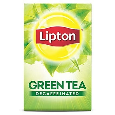Lipton Decaffeinated Green Tea Bags, Unsweetened Teabags for Decaf Hot ...